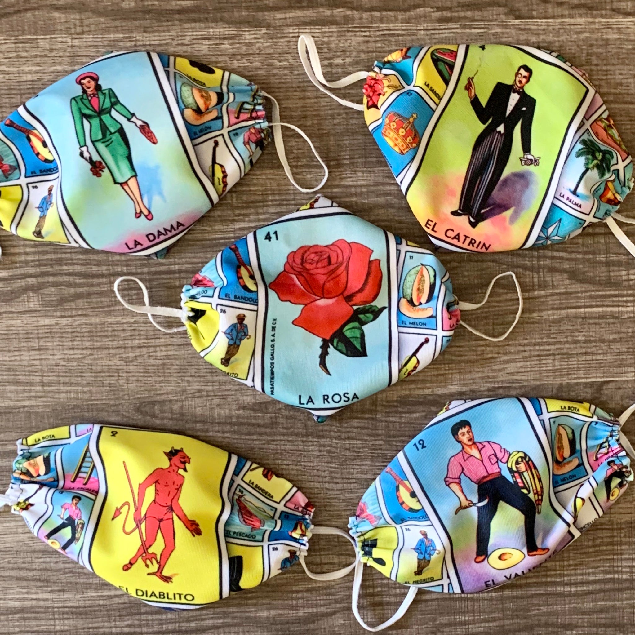 Lotería Face Masks – Camelia Mexican Boutique