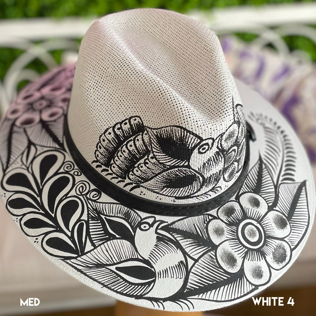 Mexican Hand Painted Sun Hat – Camelia Mexican Boutique